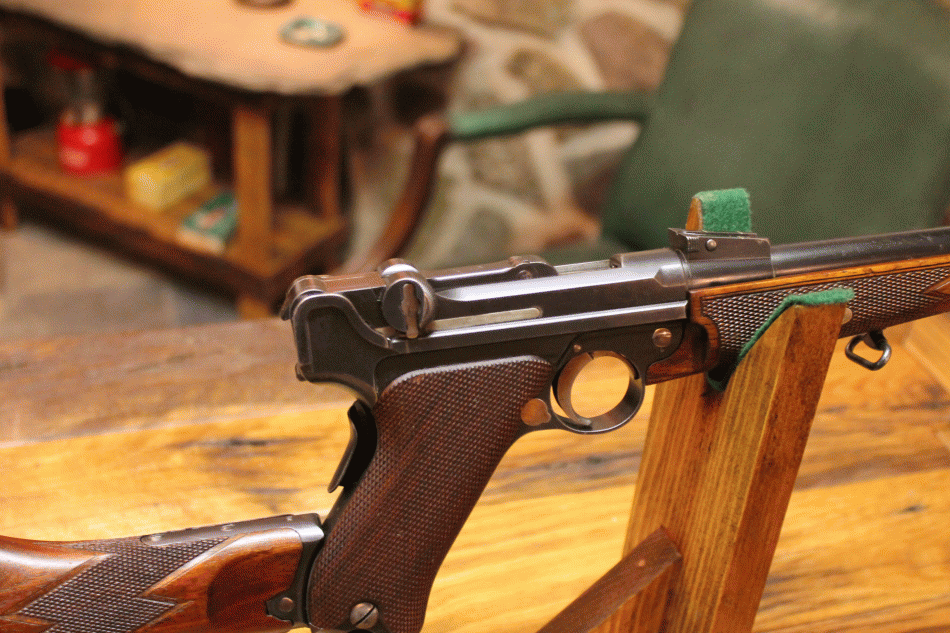Cased 1902 Luger Carbine with History at Ironmen Arms & Antiques